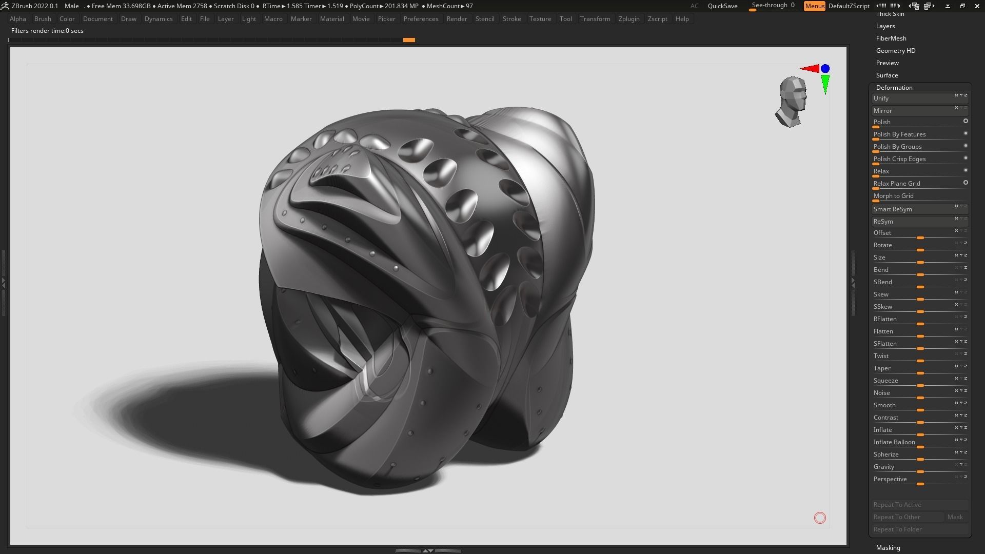 Modern Abstract sculpture 3d print model 143 3D model 3D printable ...