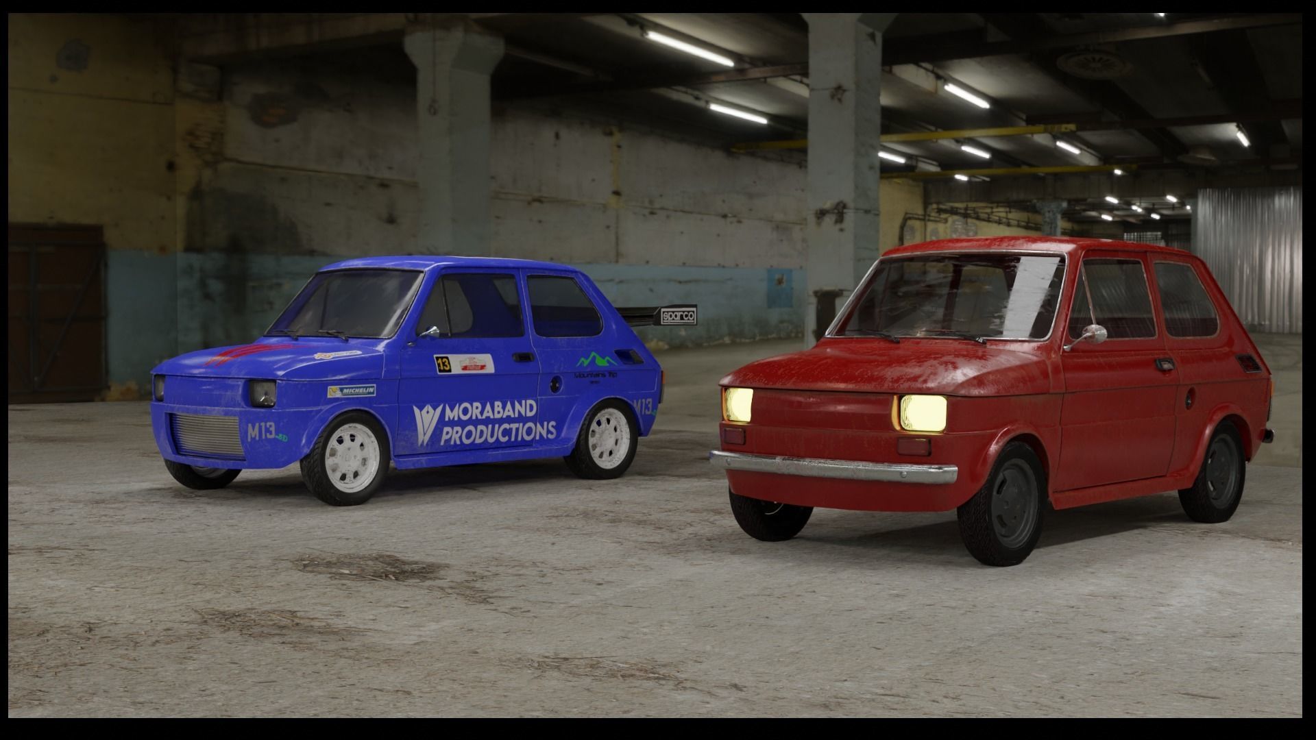 Car Fiat 126p Maluch 3D model | CGTrader