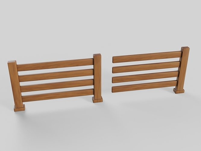 3D model Cartoon Fence 13 VR / AR / low-poly | CGTrader