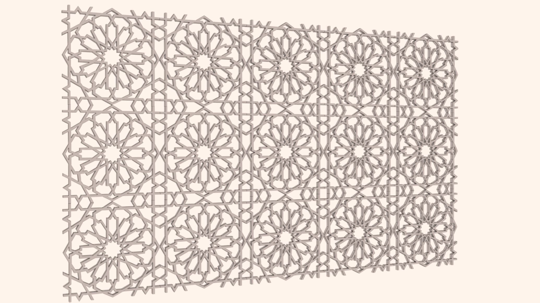 Moroccan pattern 3D model | CGTrader