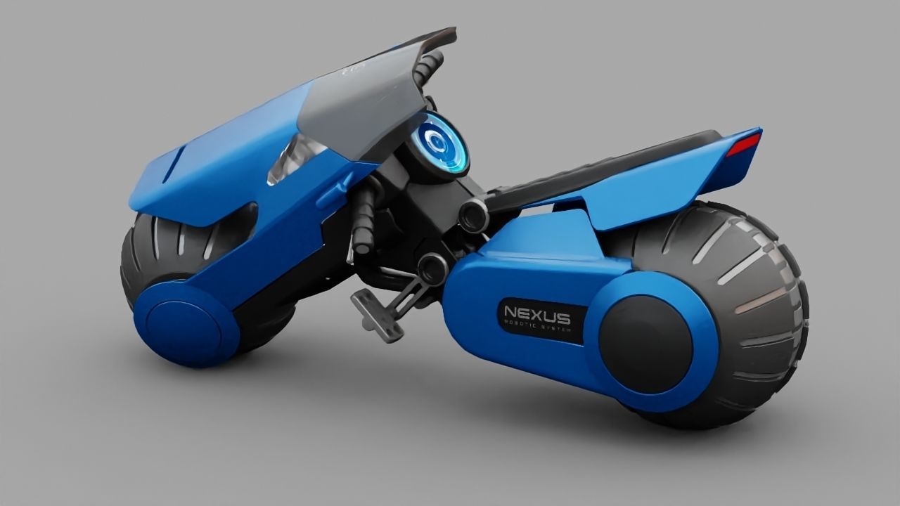 Futuristic Scouter rigged 3D model rigged | CGTrader