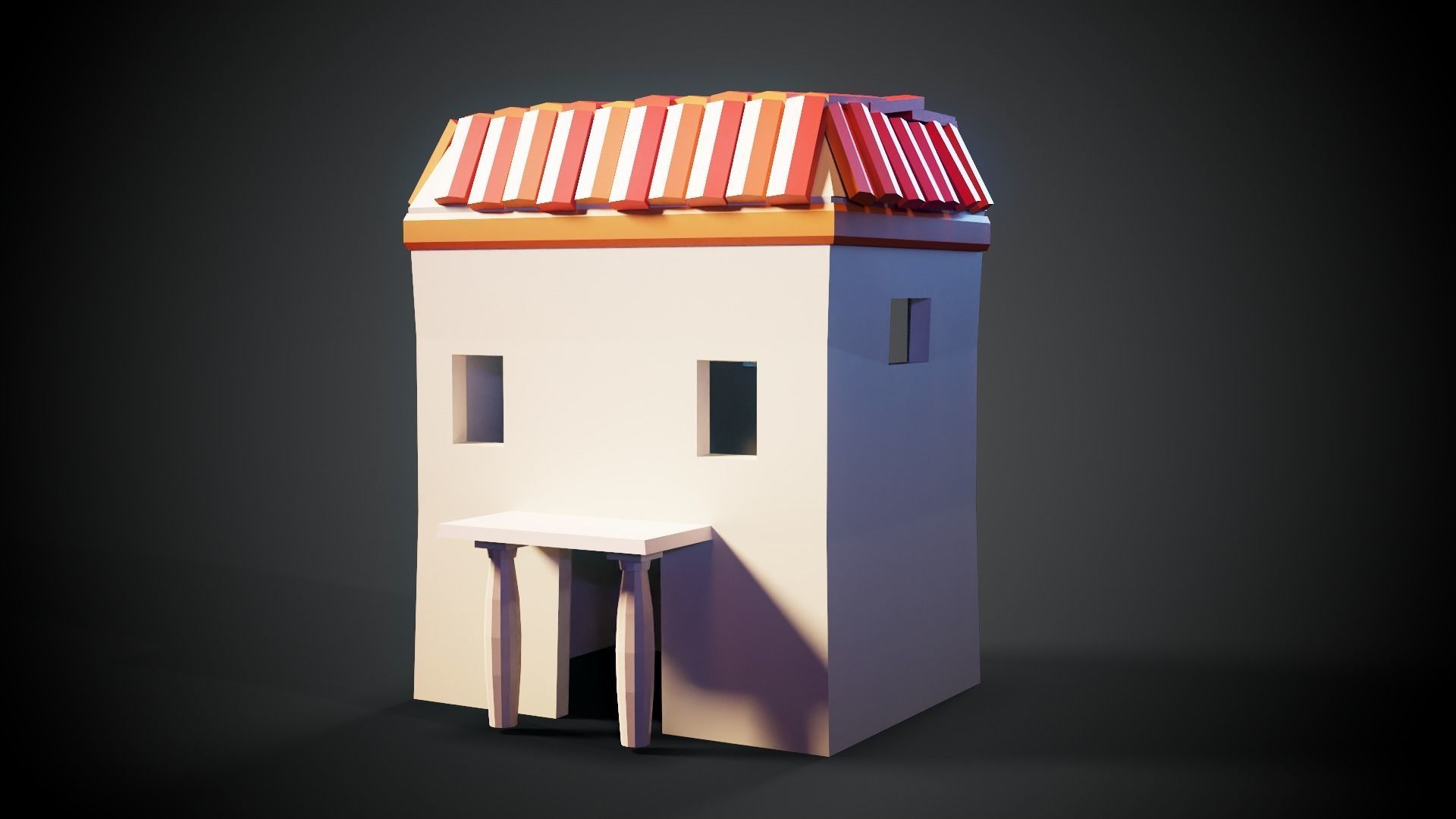 3D model Low poly stylized environment pack da1 VR / AR / low-poly ...