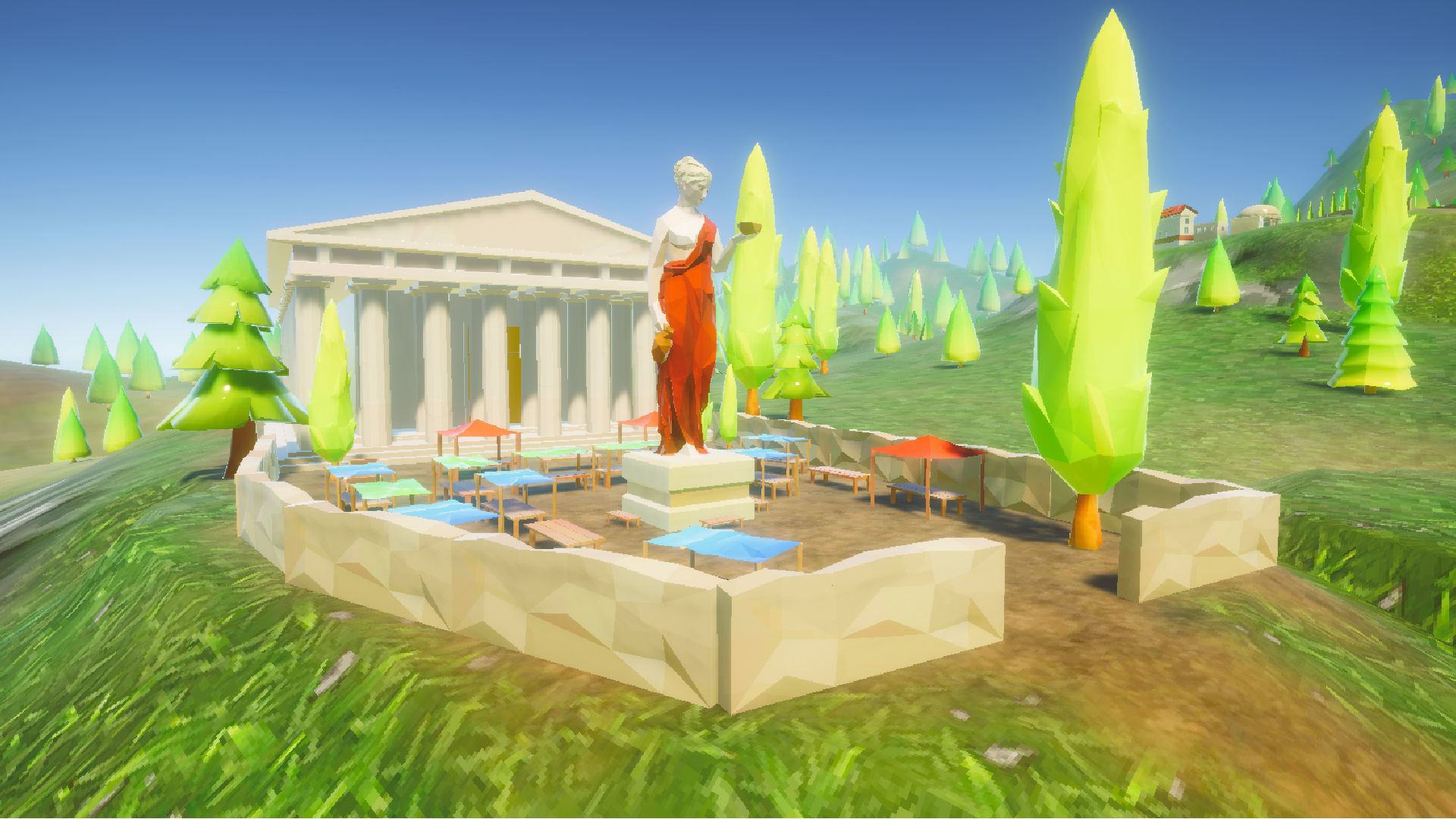 3D model Low poly stylized environment pack da1 VR / AR / low-poly ...