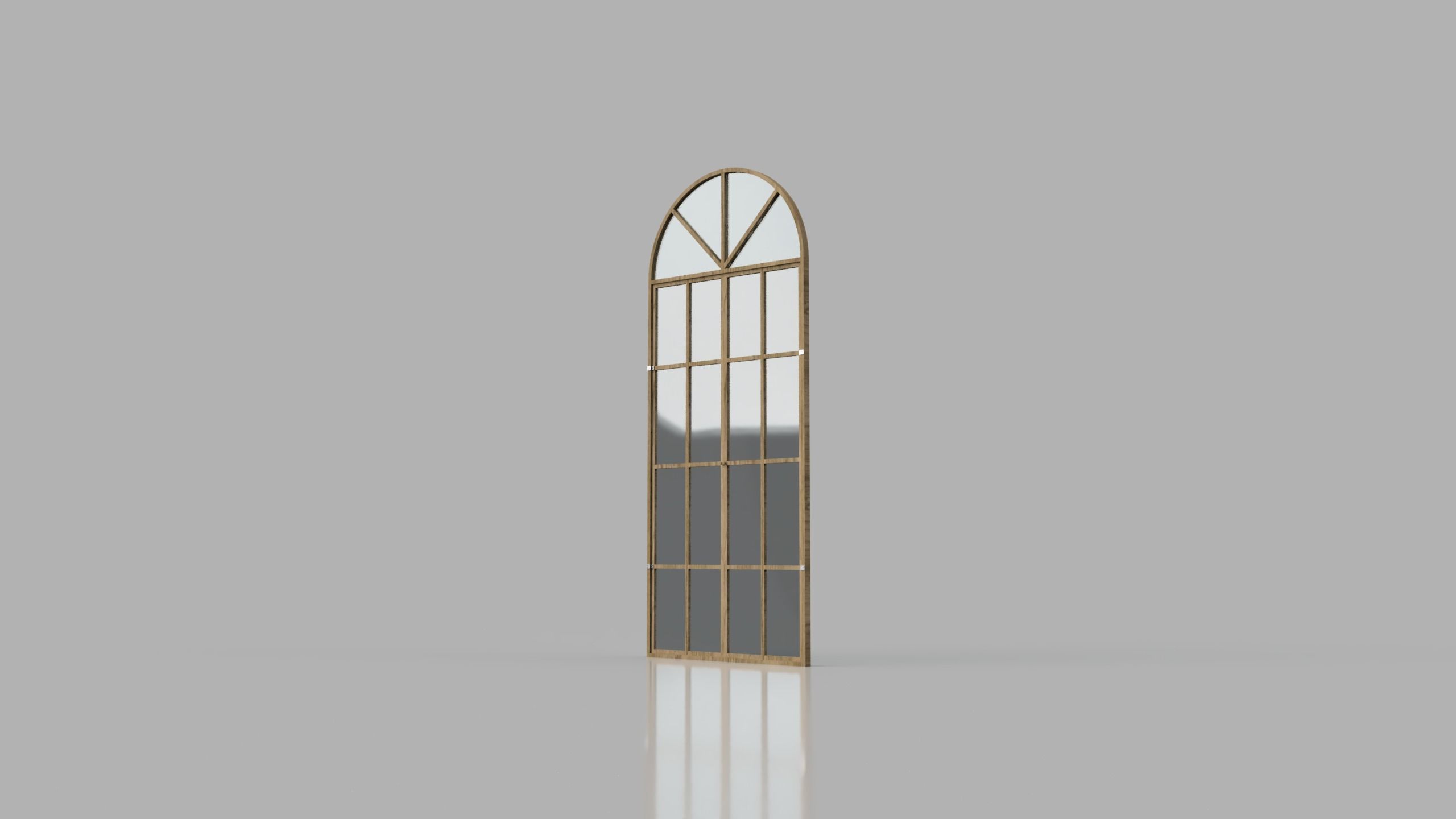 Wooden old stylized Window with hinges Low Poly free VR / AR / low-poly ...