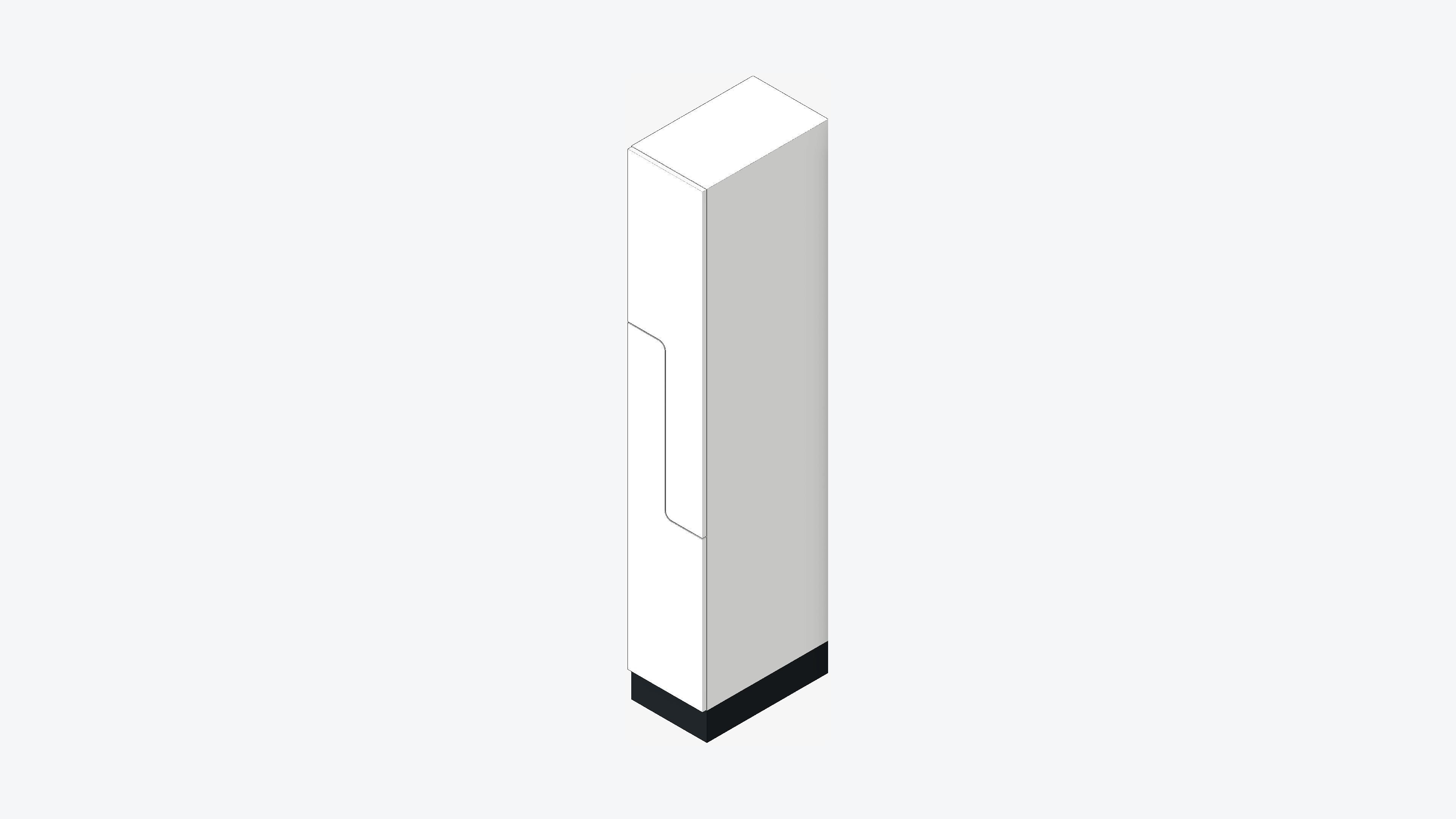 3D model Locker - Laminate - Integral - Step - Long Neck VR / AR / low ...