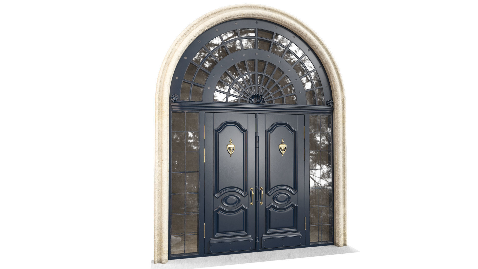 Entrance classic door 61 3D model | CGTrader