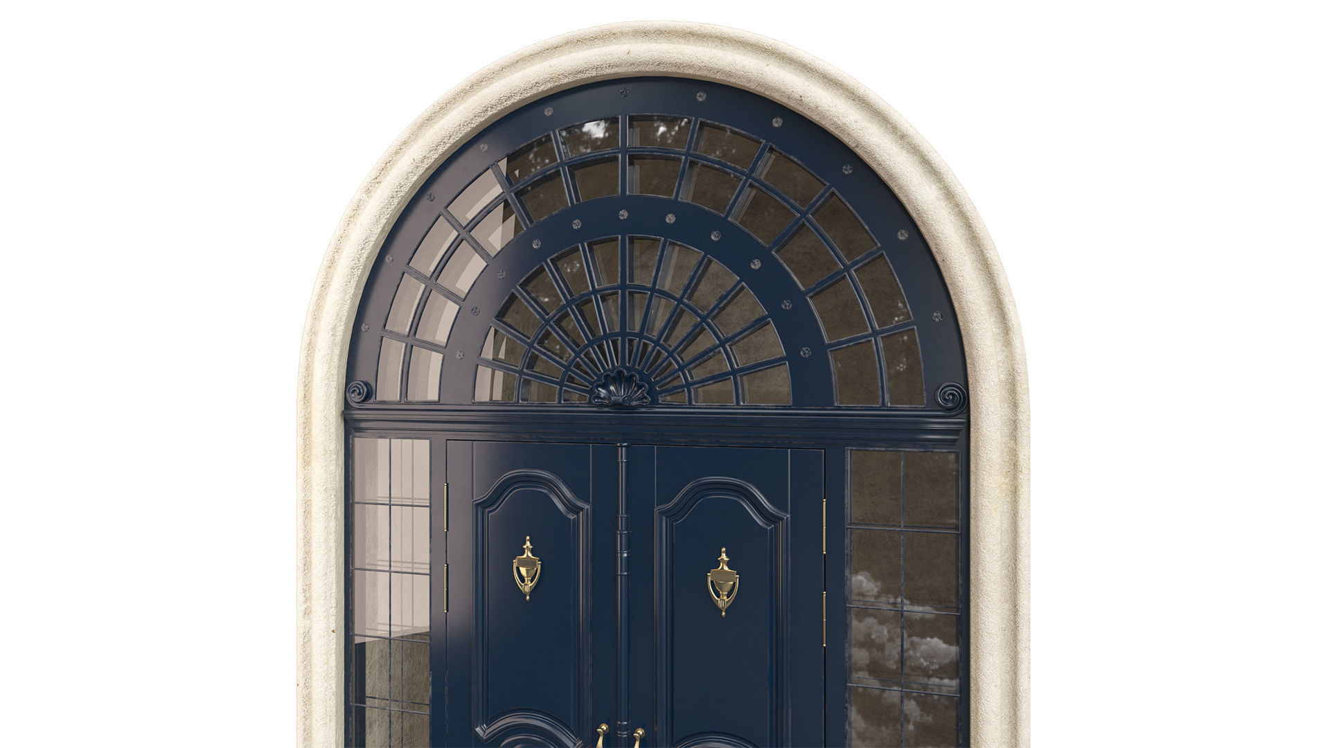 Entrance classic door 61 3D model | CGTrader
