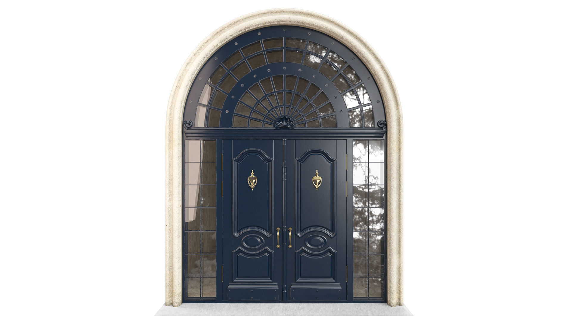 Entrance classic door 61 3D model | CGTrader