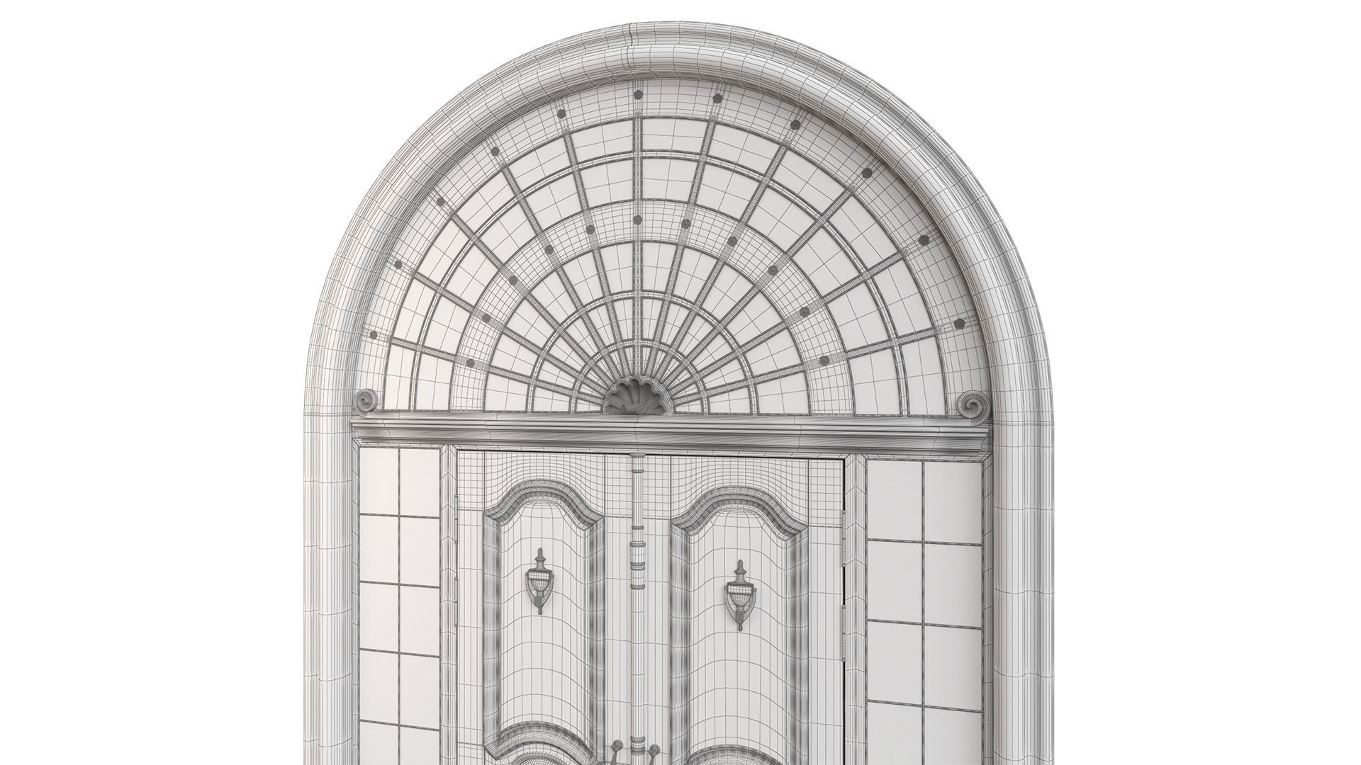 Entrance classic door 61 3D model | CGTrader