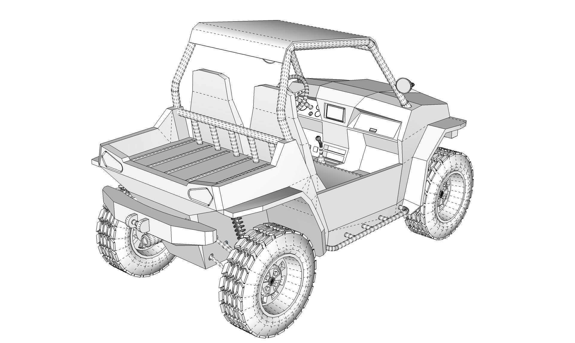 UTV Vehicle 3D model | CGTrader
