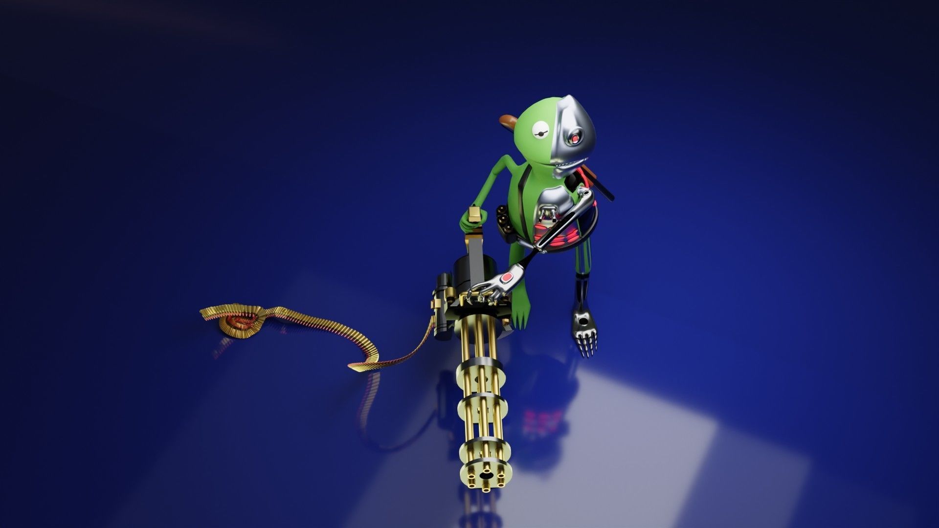 3D model Terminator Kermit VR / AR / low-poly | CGTrader