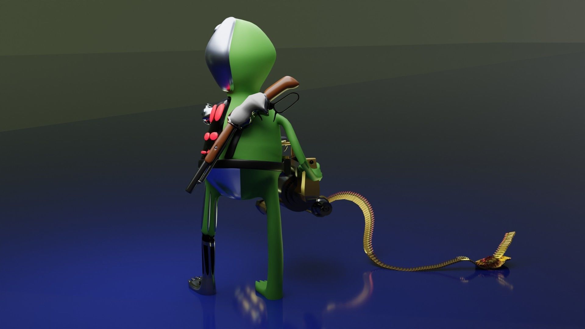 3D model Terminator Kermit VR / AR / low-poly | CGTrader
