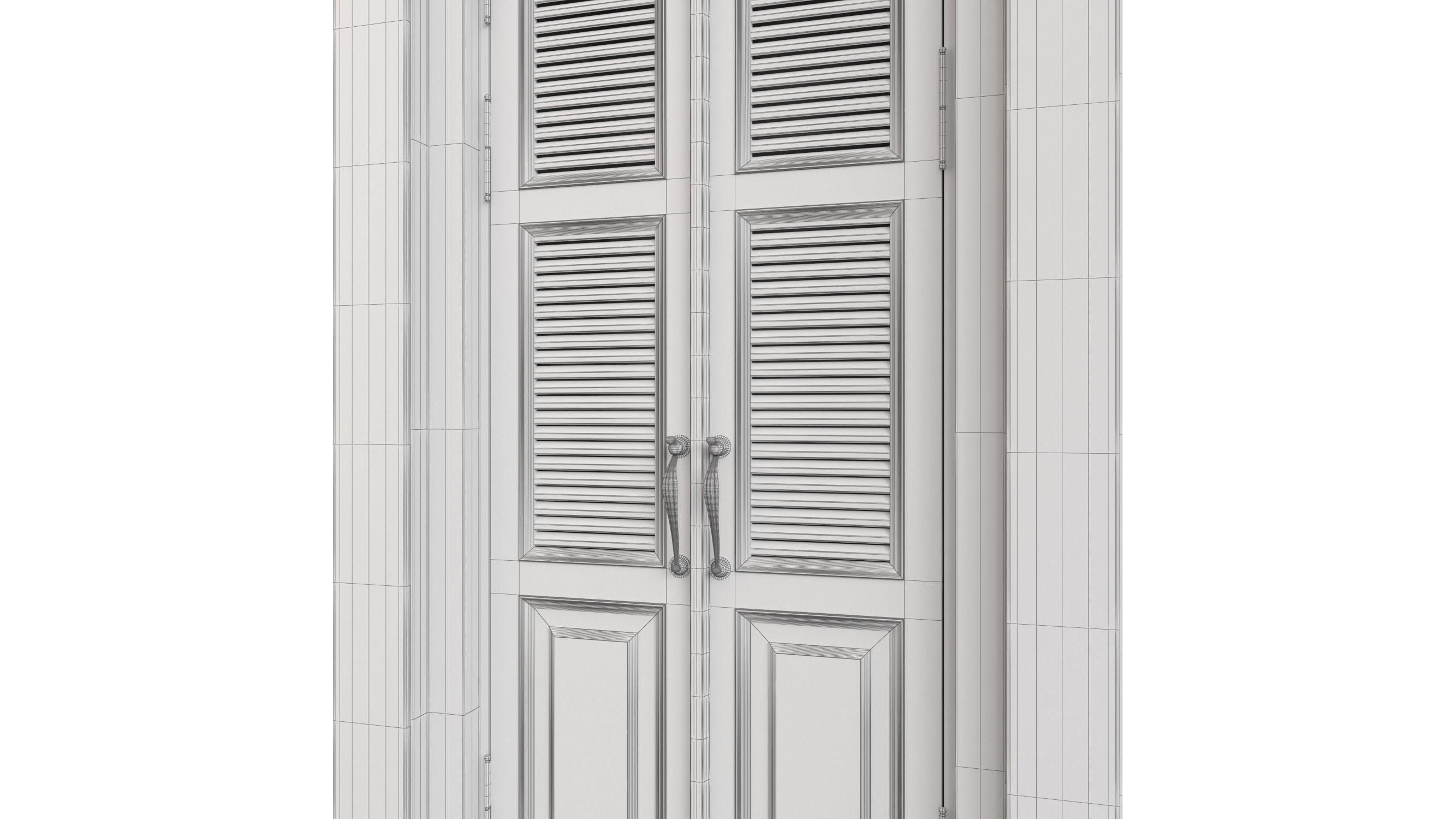 Entrance classic door 65 3D model | CGTrader