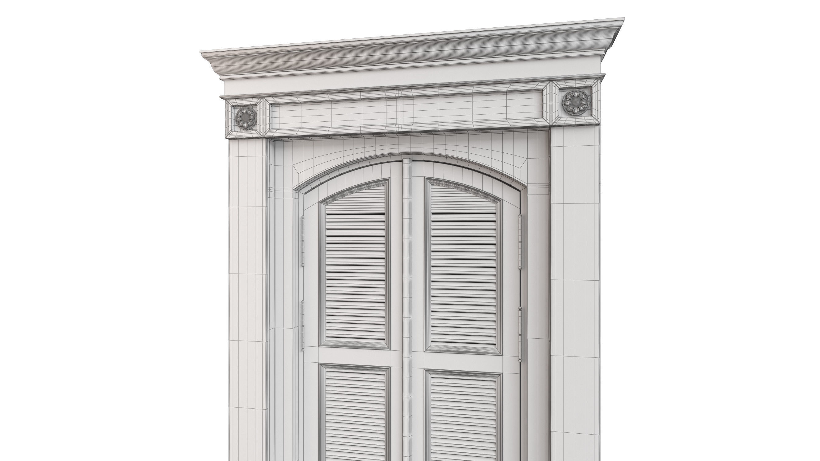 Entrance classic door 65 3D model | CGTrader