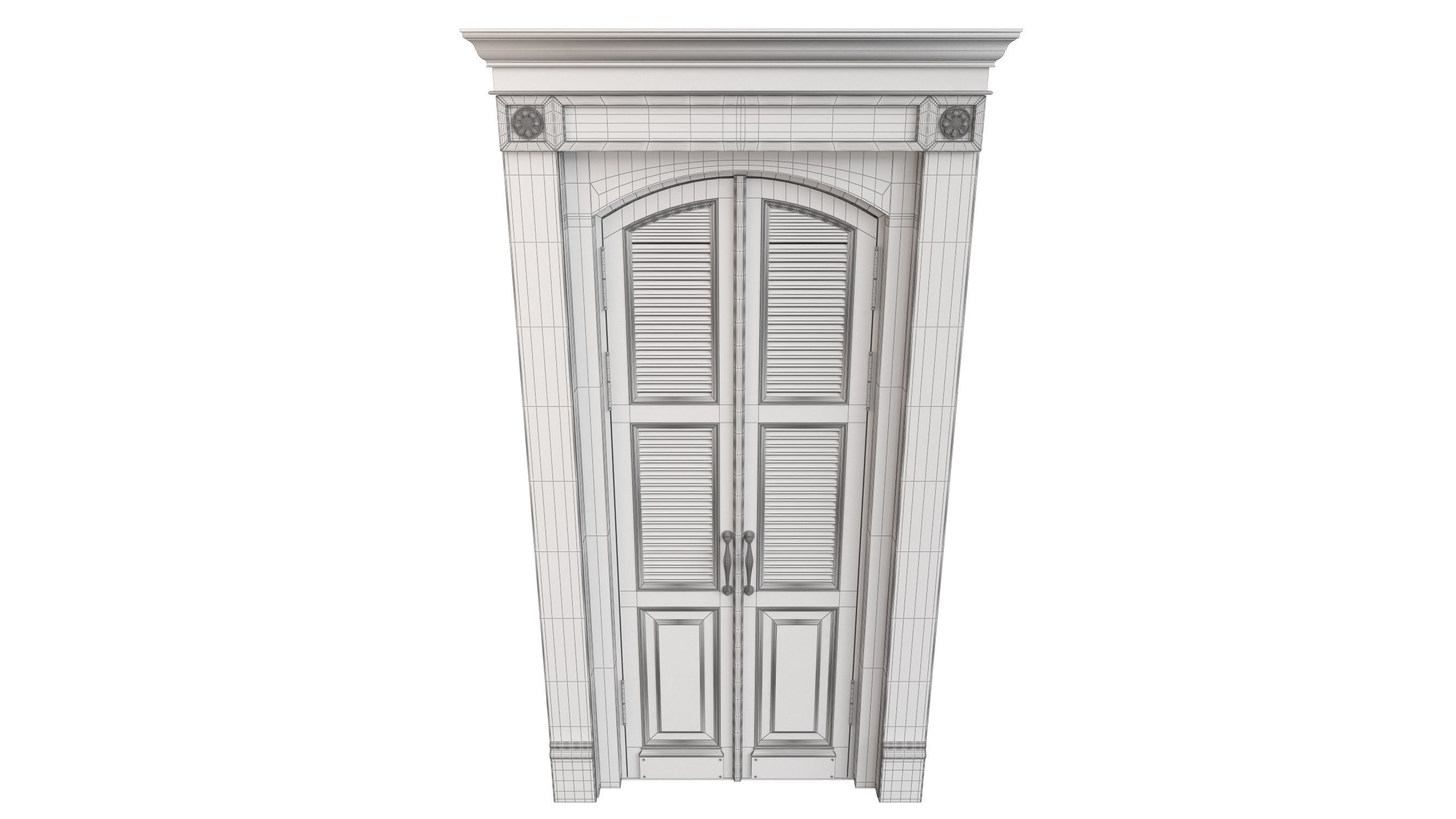 Entrance classic door 65 3D model | CGTrader