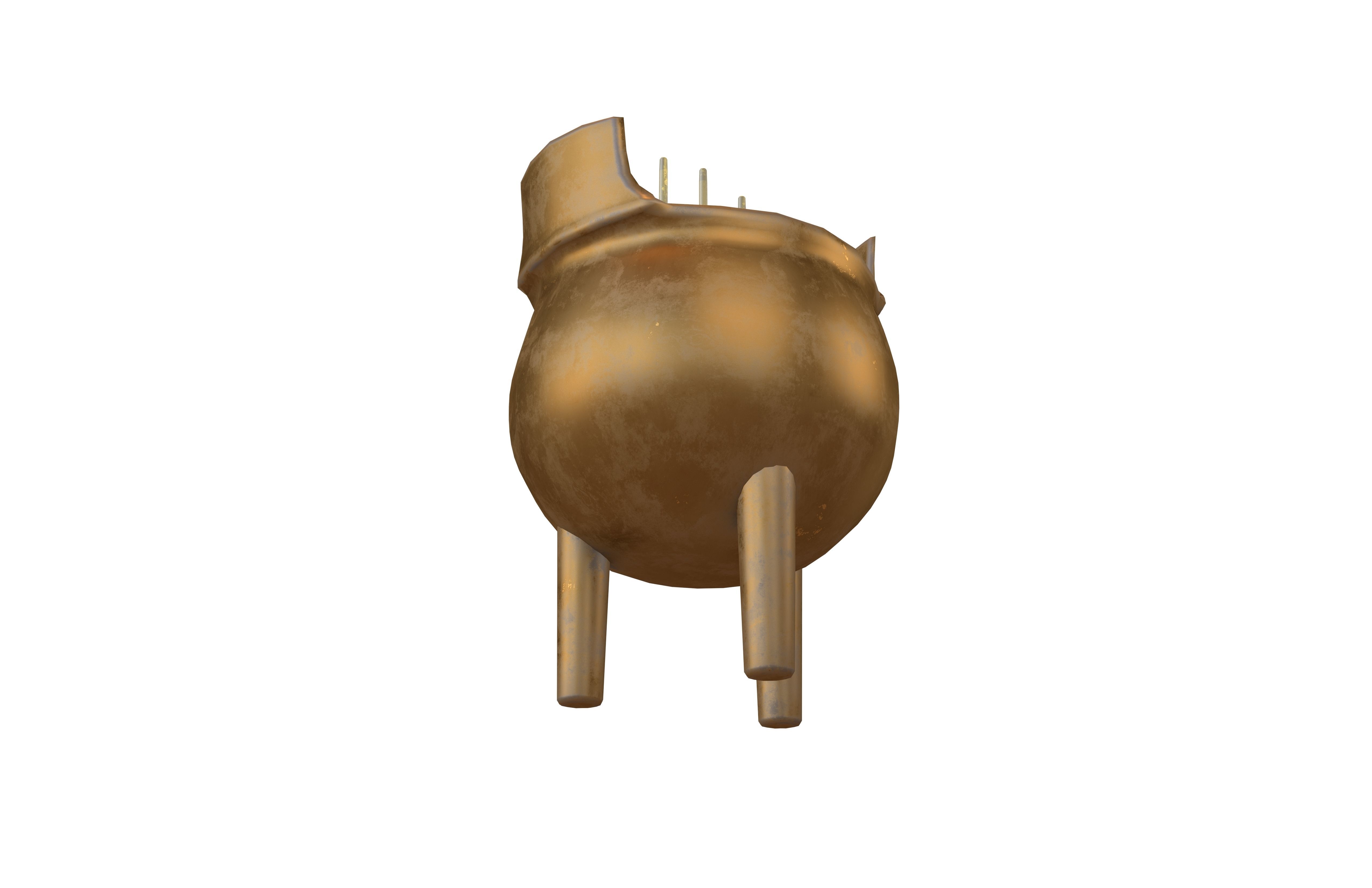 3D model Cartoon Incense Burner v1 007 VR / AR / low-poly | CGTrader