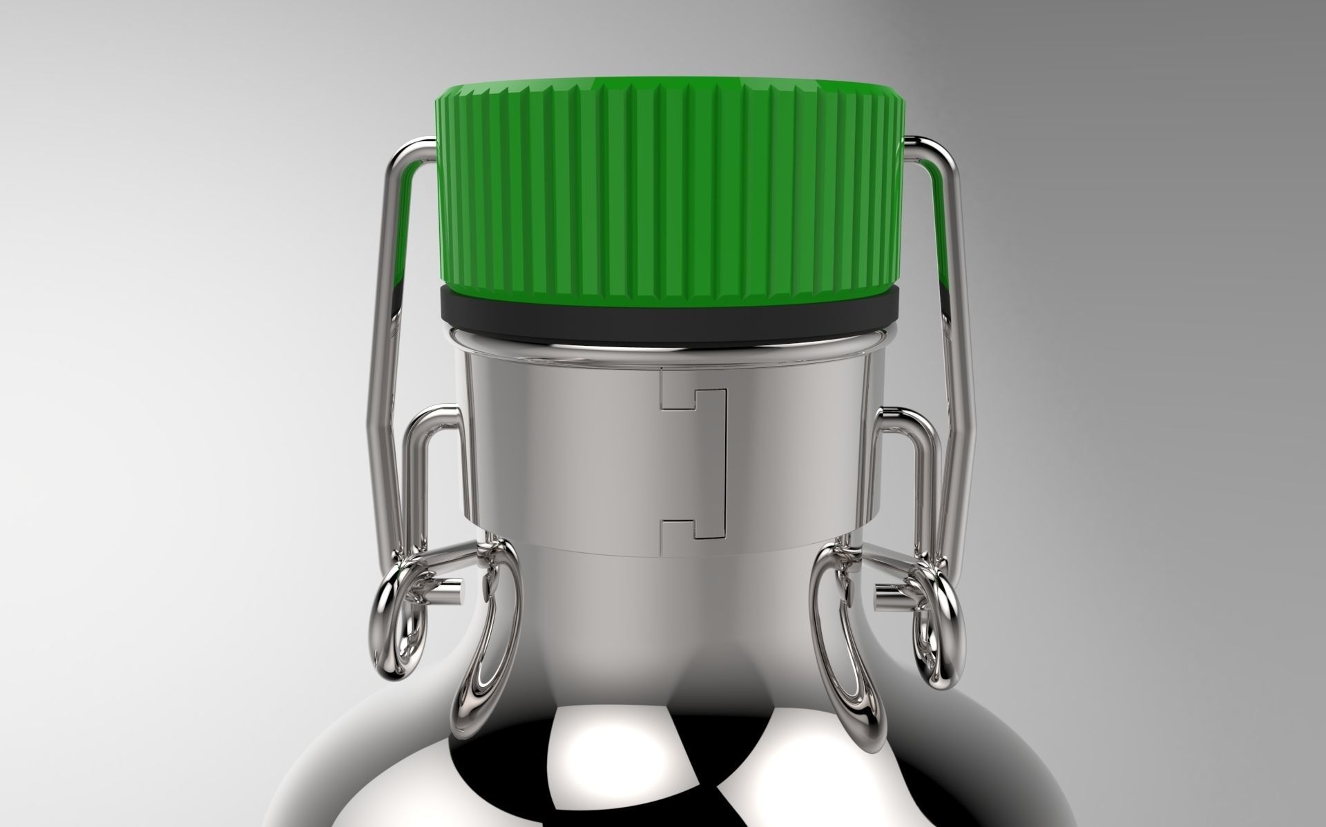 Inox bottle 3D model | CGTrader