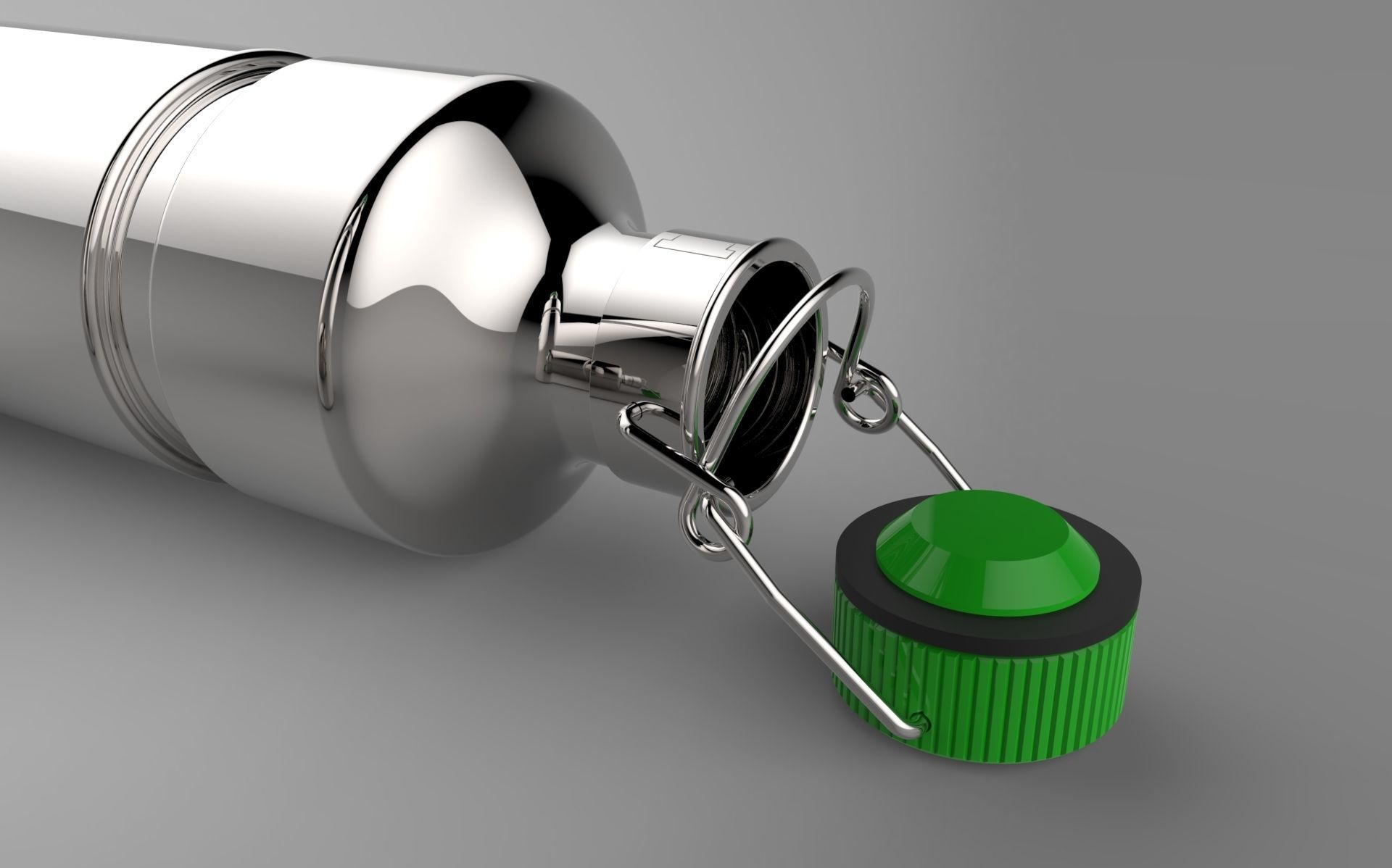 Inox bottle 3D model | CGTrader