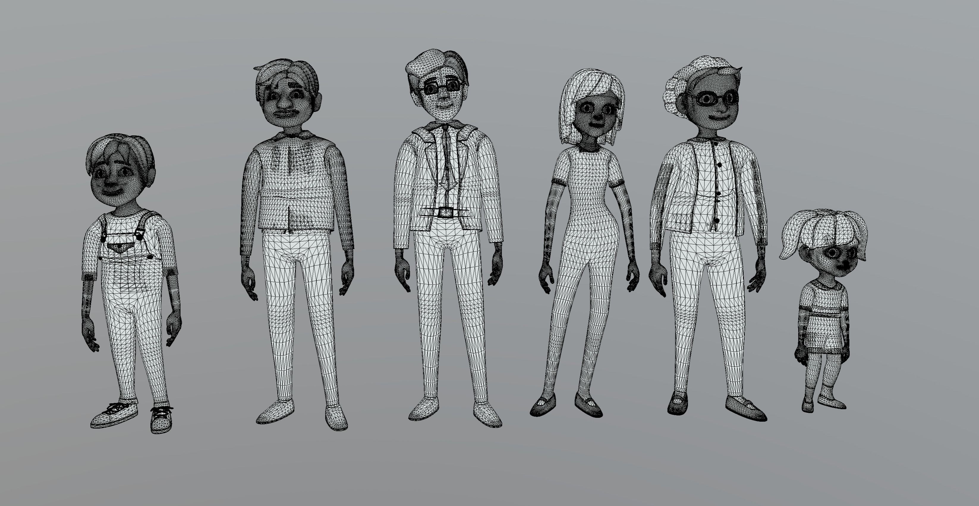 3D model Family Member VR / AR / low-poly rigged animated | CGTrader