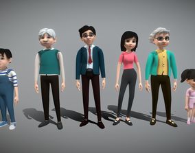 Low-poly Family 3D Models | CGTrader