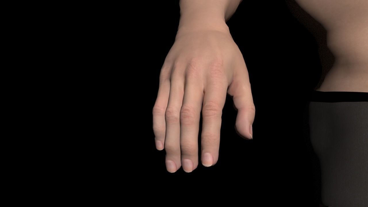 The body white man 3D model | CGTrader