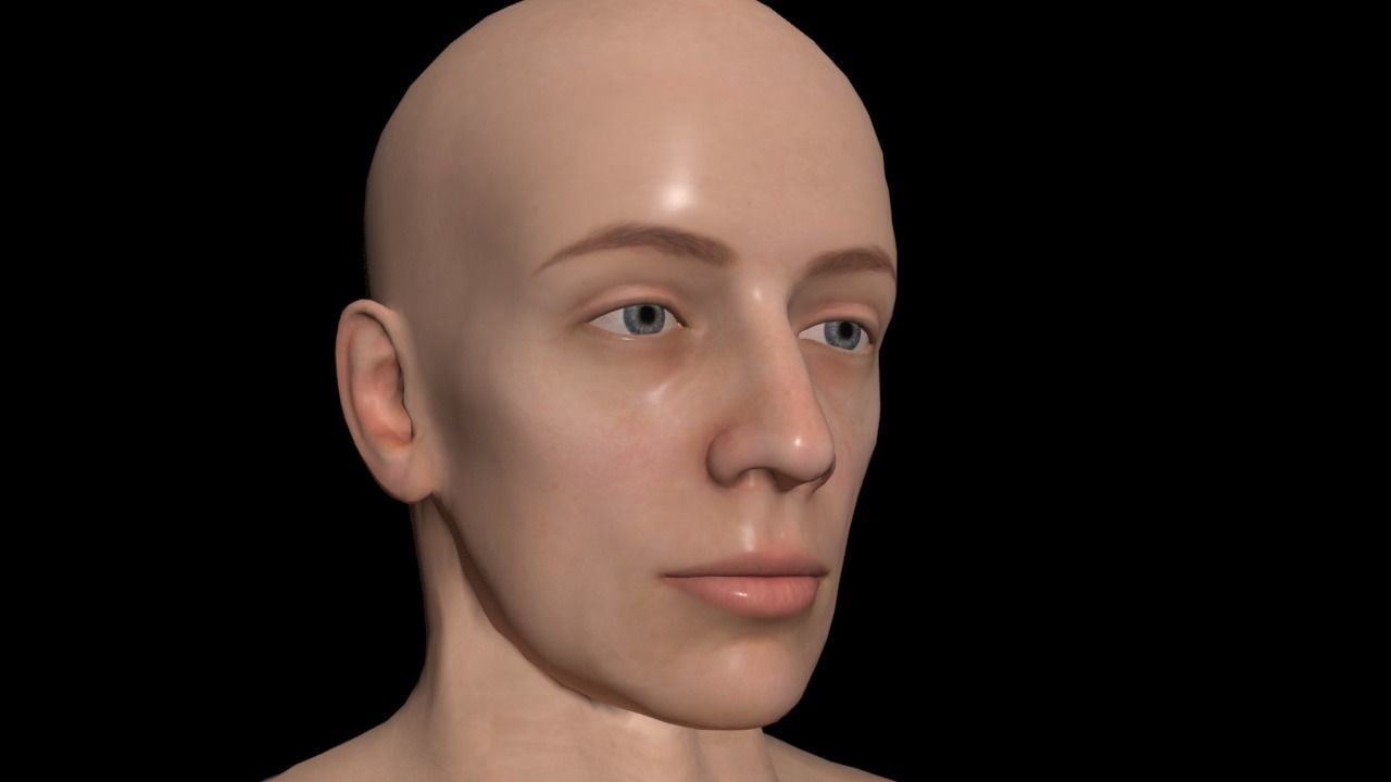 The body white man 3D model | CGTrader