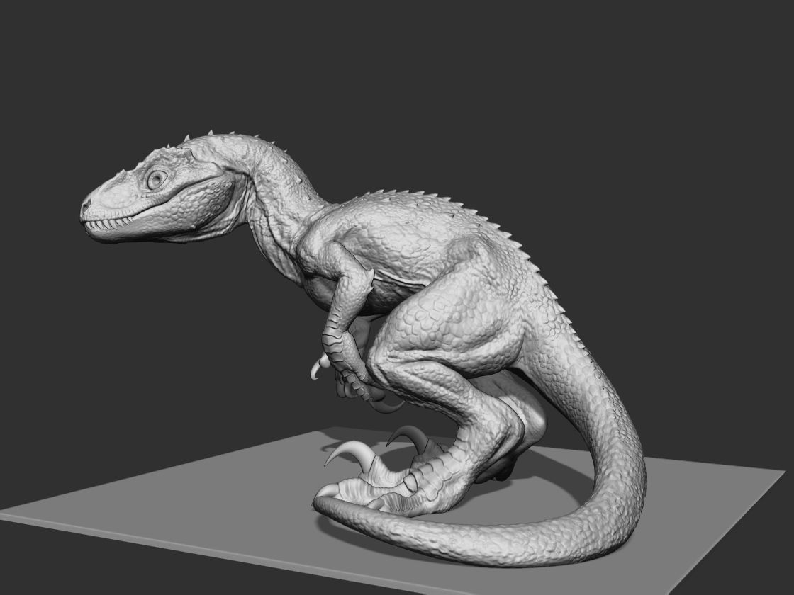 Baby raptor 3D model 3D printable | CGTrader