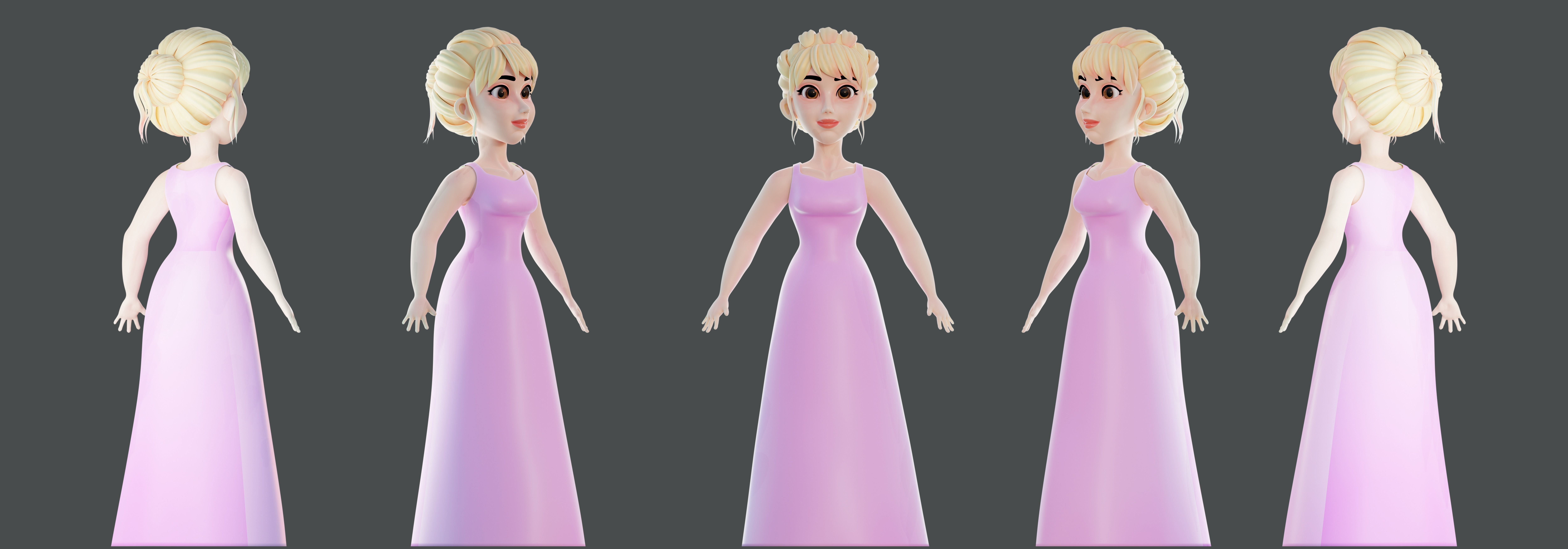 3D model Princess Lily VR / AR / low-poly | CGTrader