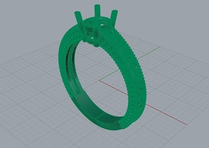 Engagement ring 3D model | CGTrader