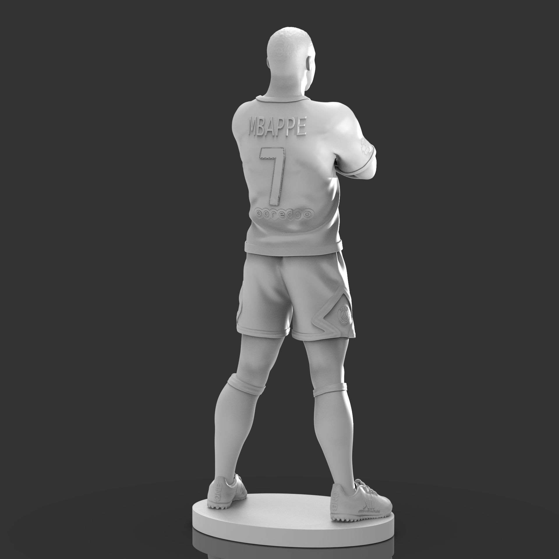 Kylian Mbappe 3D Printable 1 3D model 3D printable | CGTrader
