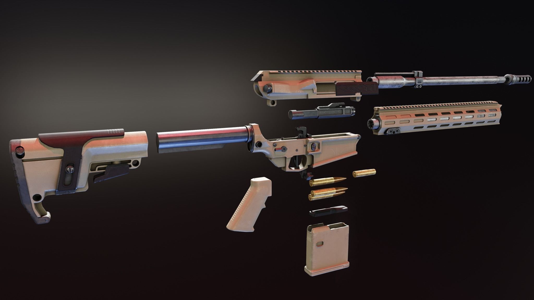 3D model CROM CR-7 500 Blackout VR / AR / low-poly | CGTrader