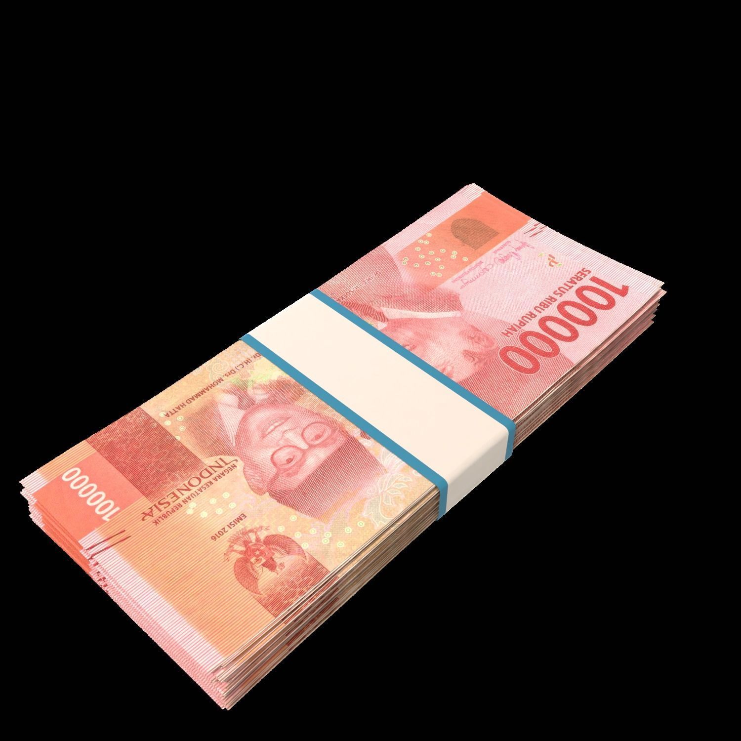 Rupiah Money Stack 3D model | CGTrader