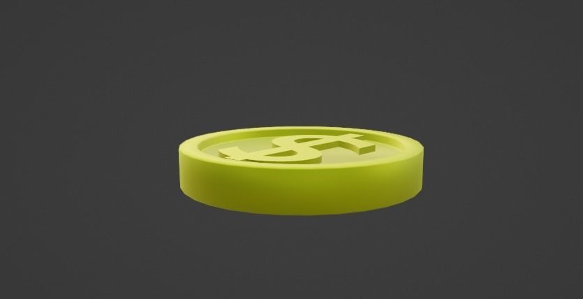 3D model Low-poly 3D model Coin dollar sign VR / AR / low-poly | CGTrader