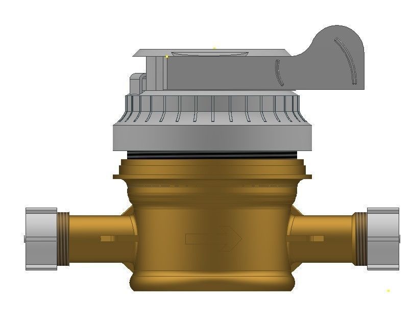 Water meter 3D model 3D printable | CGTrader