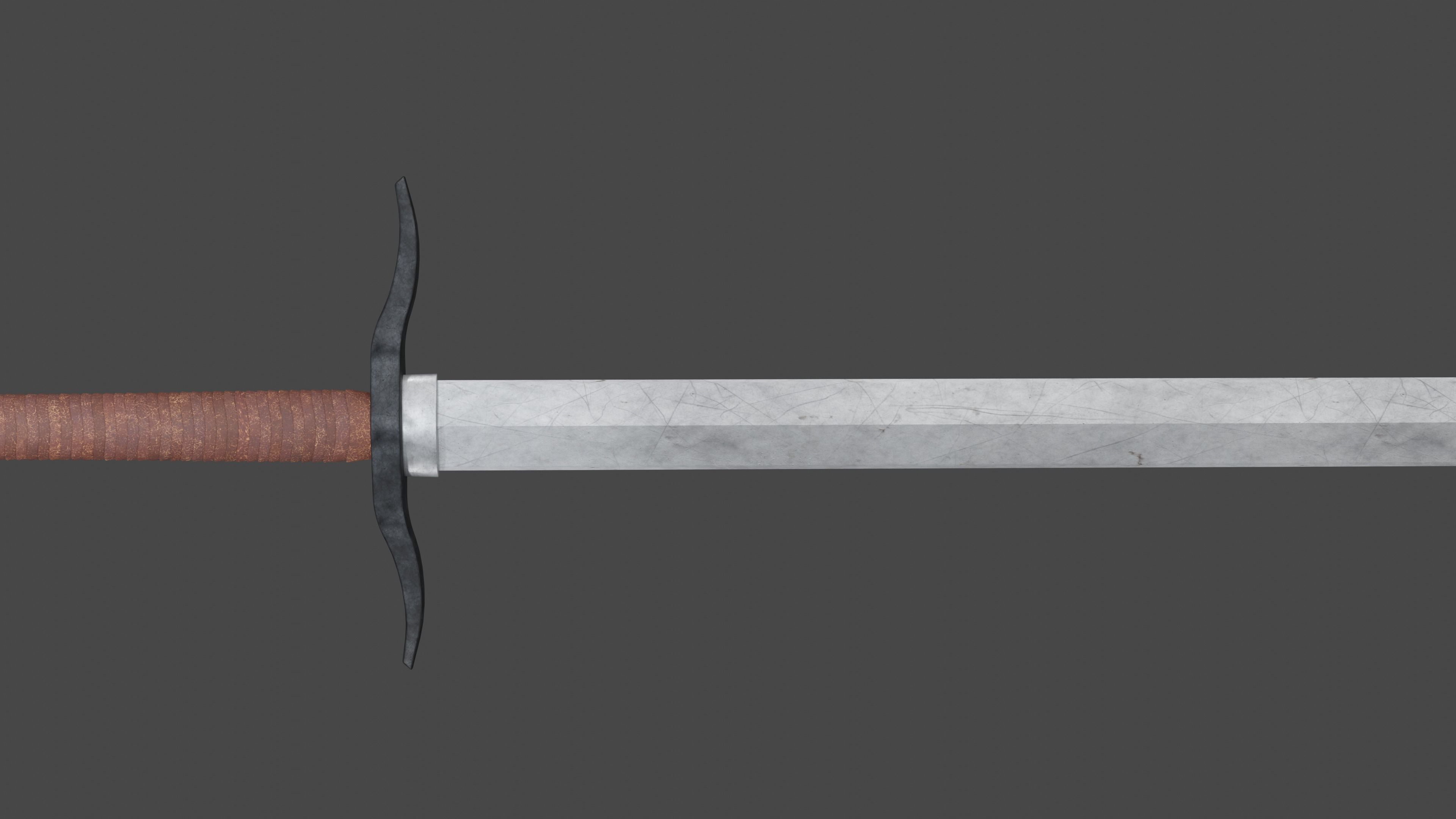 Medieval Longsword 3D model | CGTrader