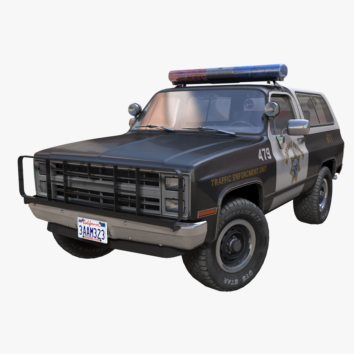3D model Police offroad car VR / AR / low-poly | CGTrader