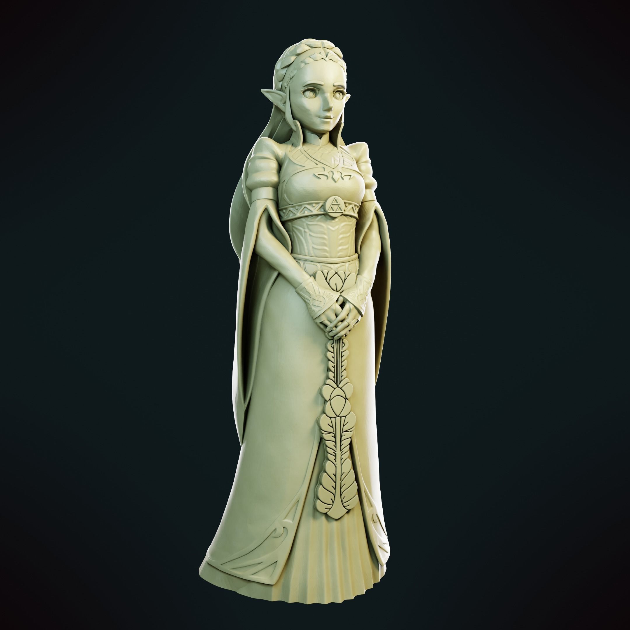 Princess Zelda - Breath of the Wild 3D model 3D printable | CGTrader