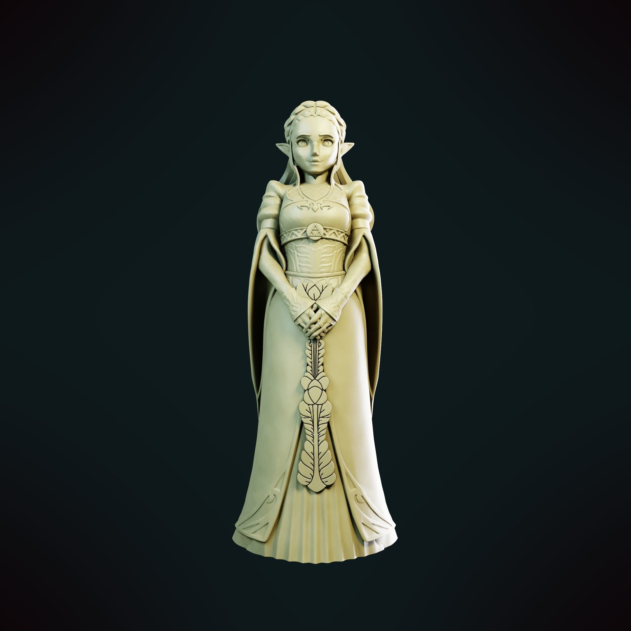 Princess Zelda - Breath of the Wild 3D model 3D printable | CGTrader