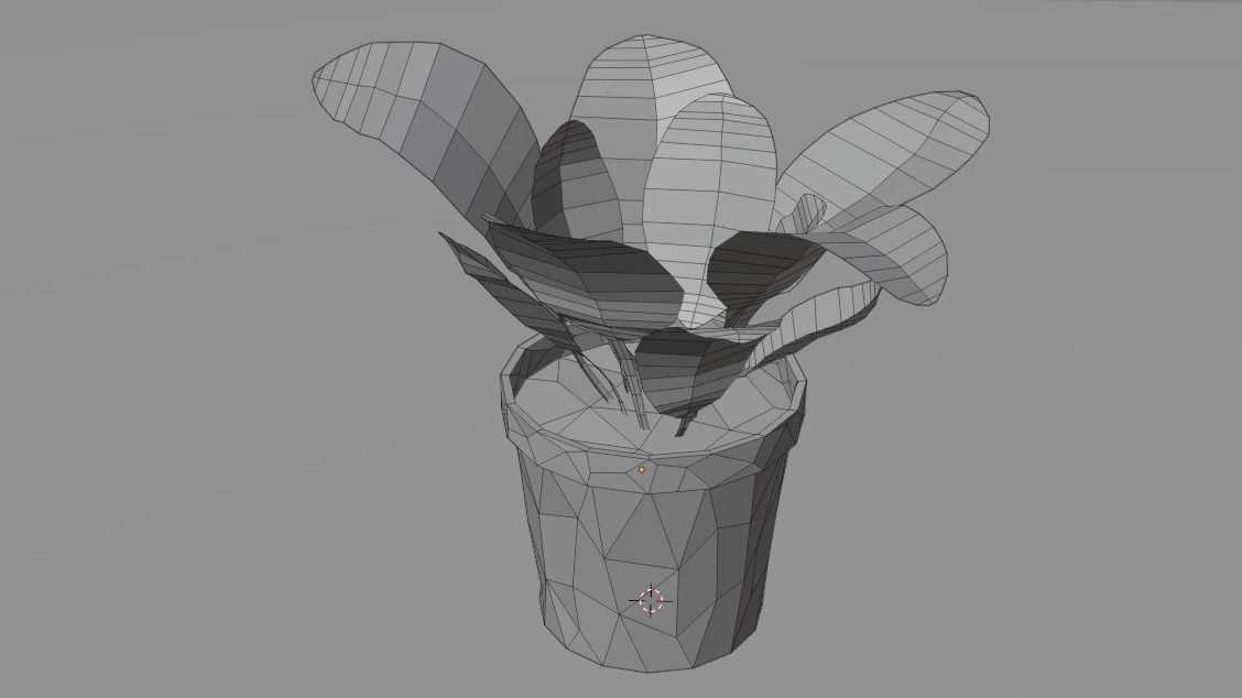 Low Poly Stylized Pot Plants 3D model free VR / AR / low-poly 3D model ...