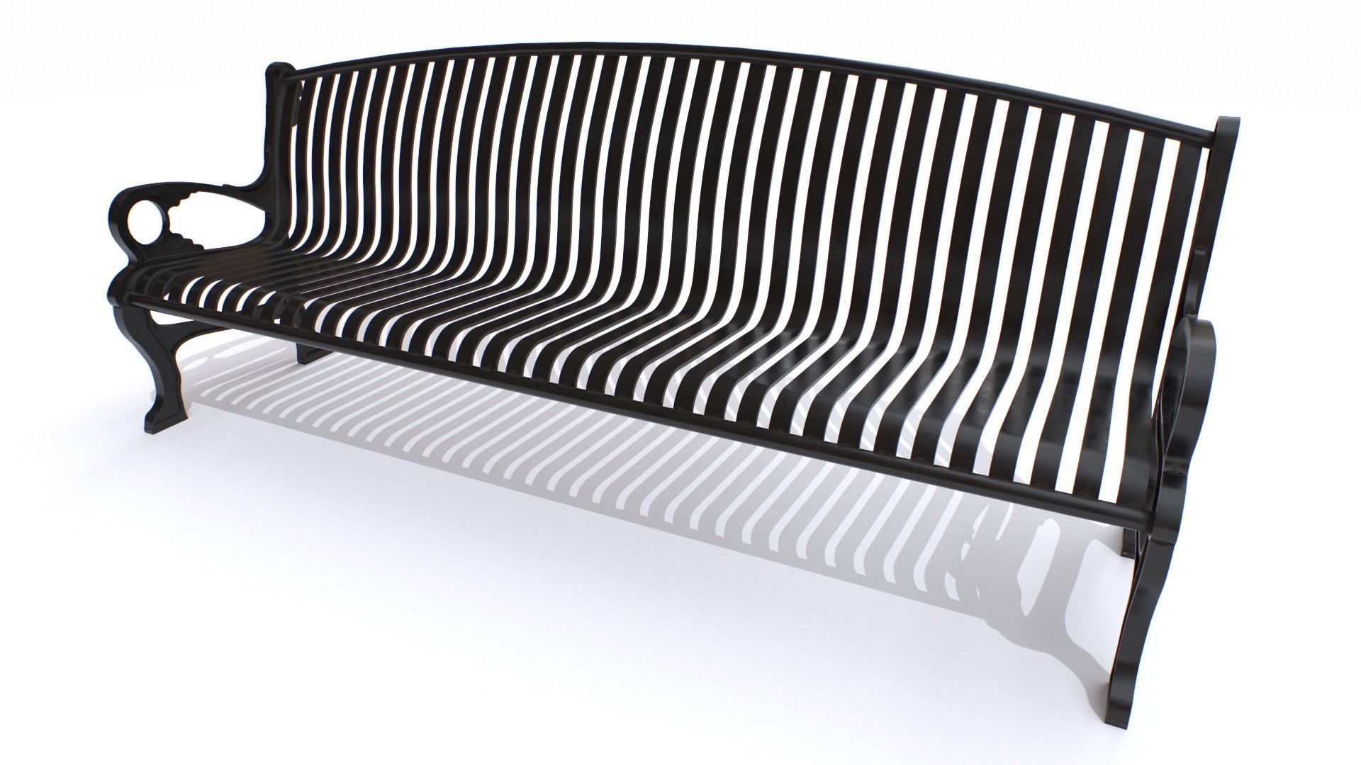 3D model Metal Bench 1 VR / AR / low-poly | CGTrader