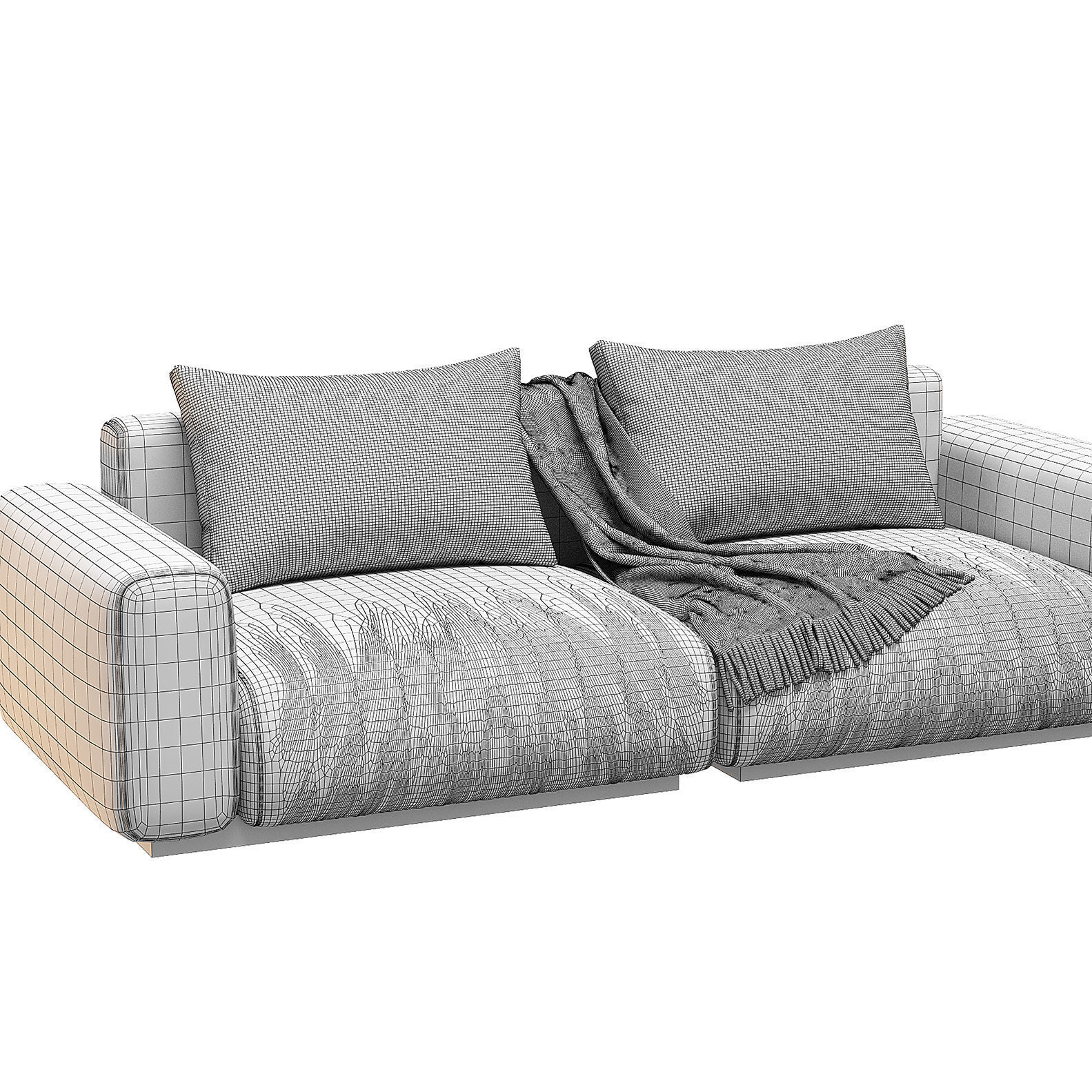 Flexform Lario 2 Seats Sofa 3D model | CGTrader