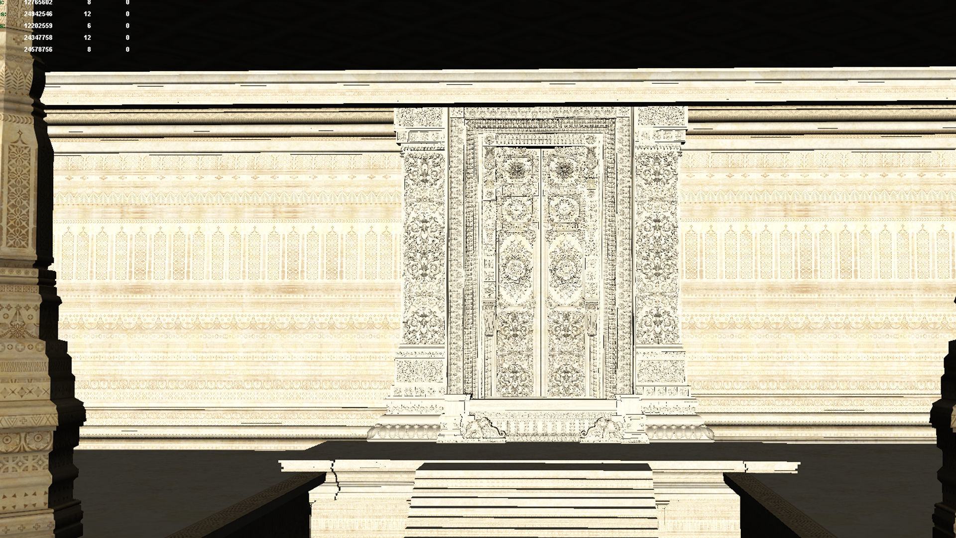 temple interior 3d model 3D model | CGTrader