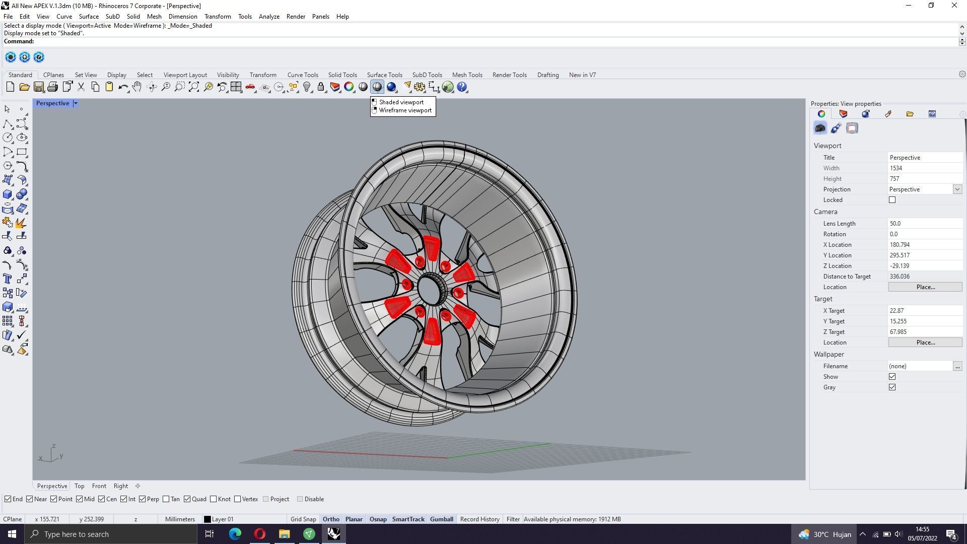 Fuel D806 Flame Wheels 3D model | CGTrader