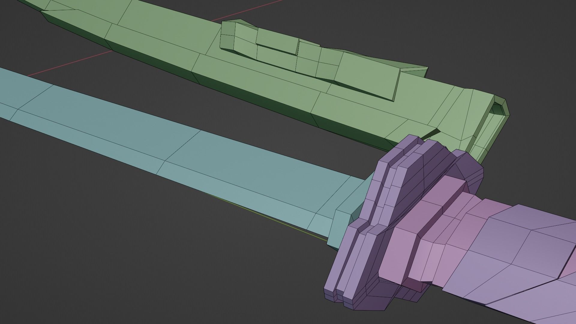 3D model Combat Blade - Katana Sword VR / AR / low-poly | CGTrader