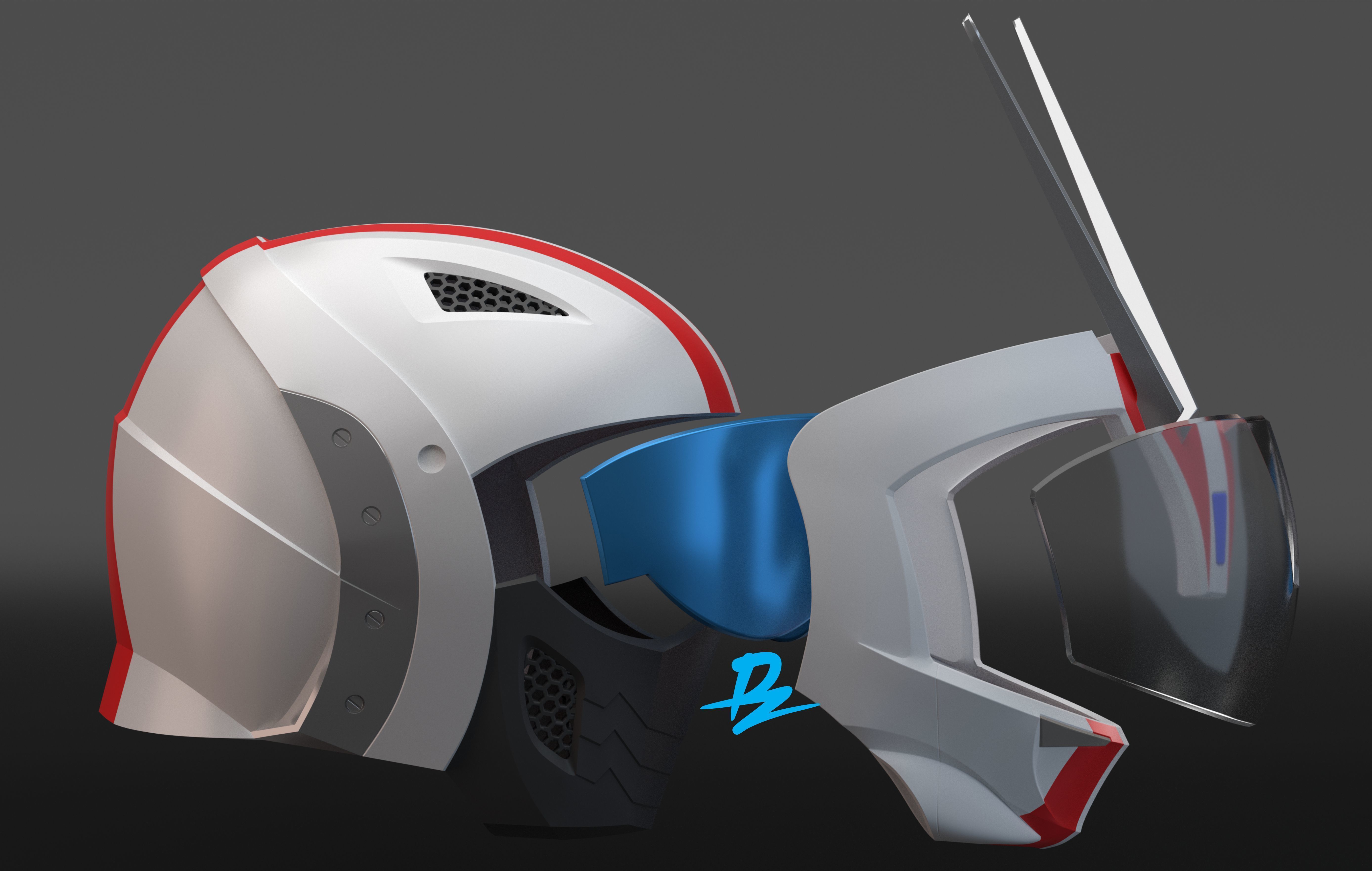 kamen rider Mach 3D model 3D printable | CGTrader