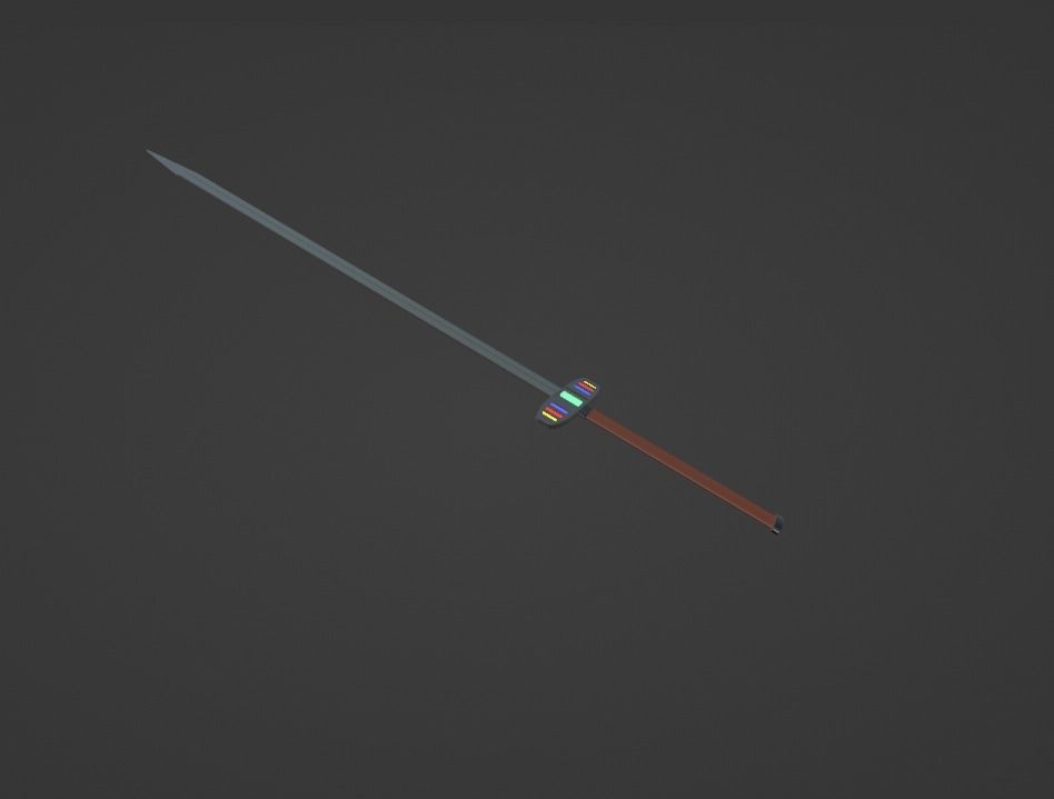 3D model Low-poly 3D model Sword VR / AR / low-poly | CGTrader