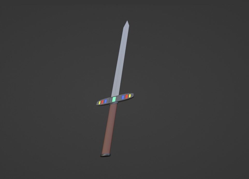 3D model Low-poly 3D model Sword VR / AR / low-poly | CGTrader