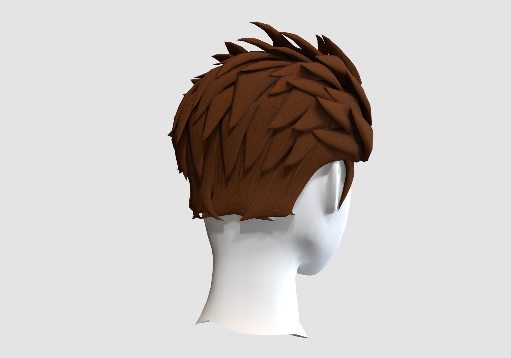 sharp male hairstyle 3D model | CGTrader