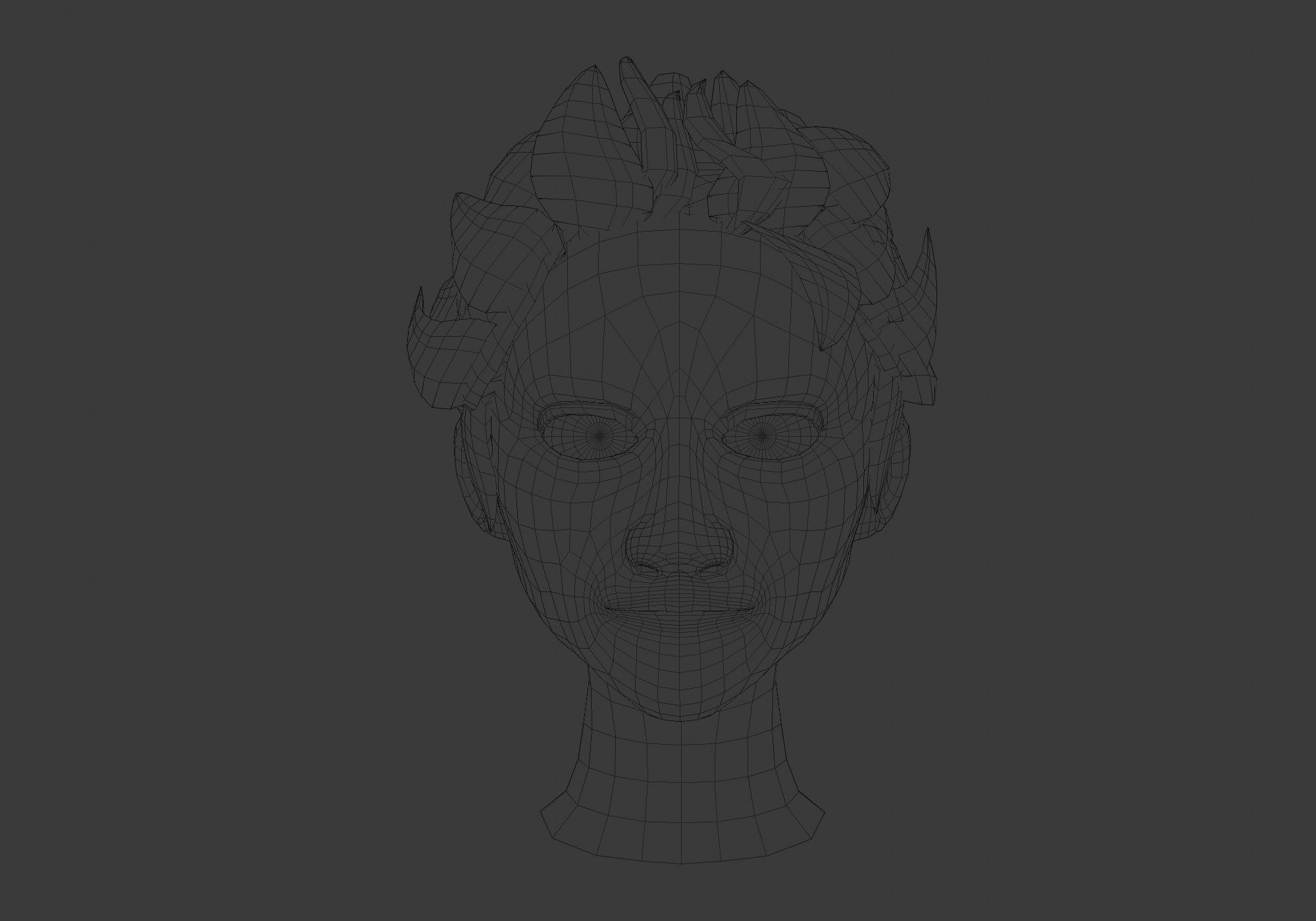 sharp male hairstyle 3D model | CGTrader