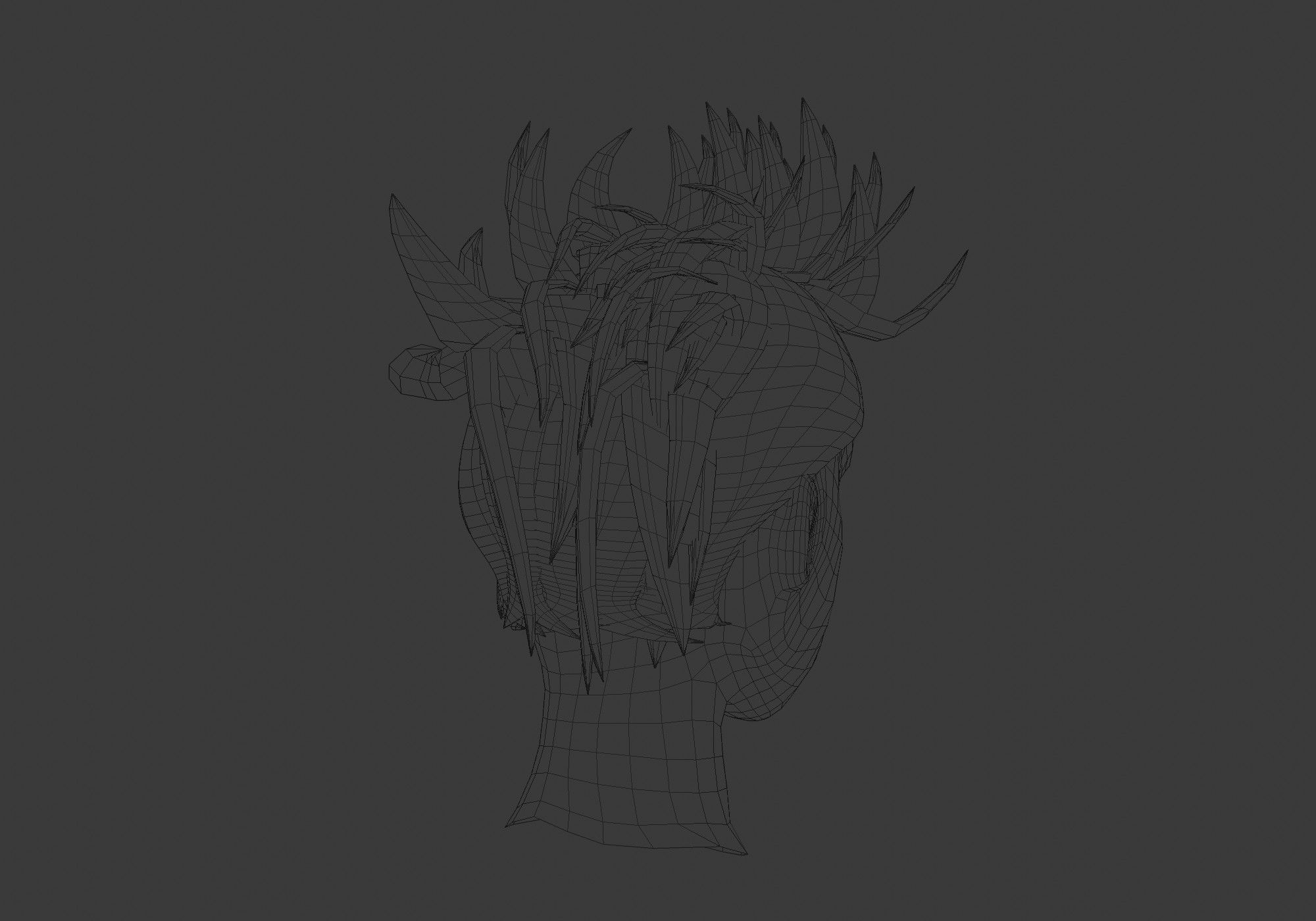 messy male hairstyle 3D model | CGTrader